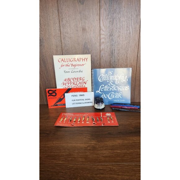 Art | Vintage Hunt Speedball 1972 Speedball Lettering Set No 2 ...